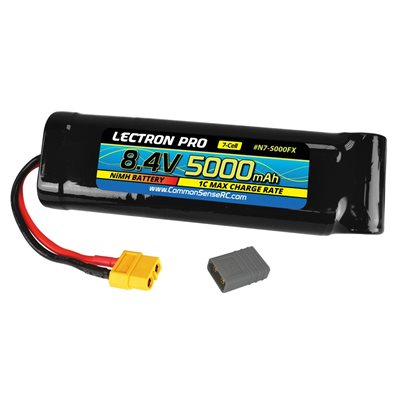 Lectron Pro NiMH 5000mAh battery 7C 8.4V FLAT XT60 (TRX)