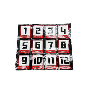 Trackstar Racing Number Vinyl Decals